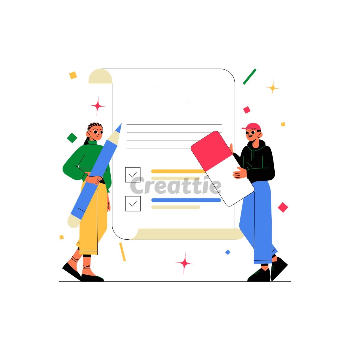 Download Assignments Done animation in Lottie JSON