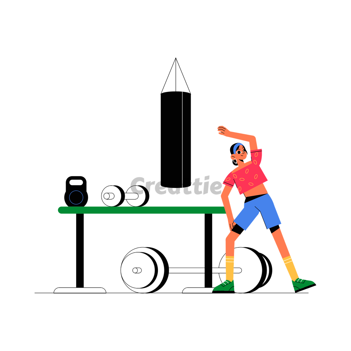 Download Workout animation in Lottie JSON