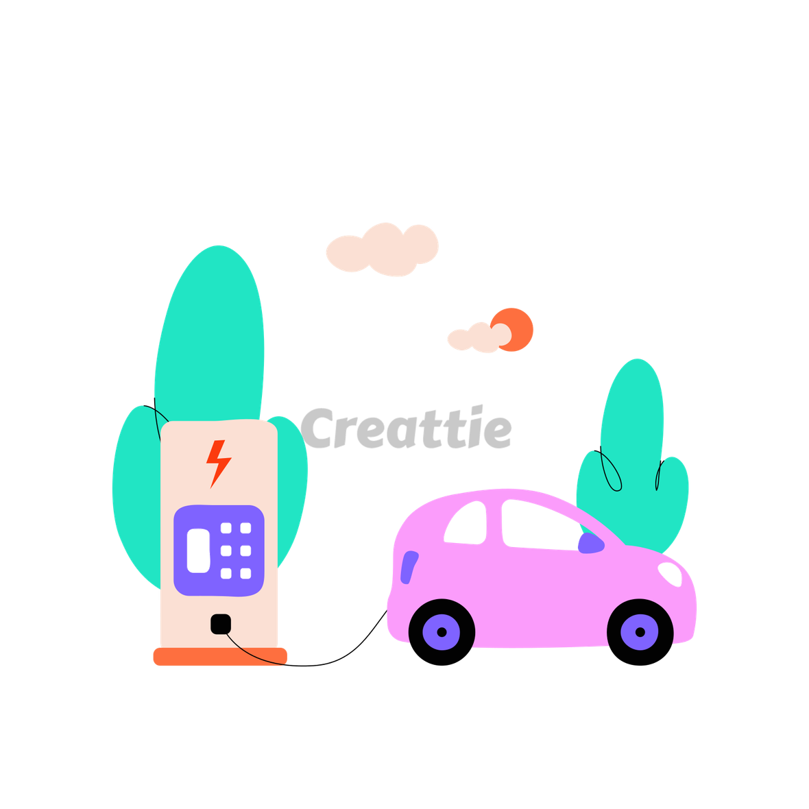 Download Electric Recharge animation in Lottie JSON