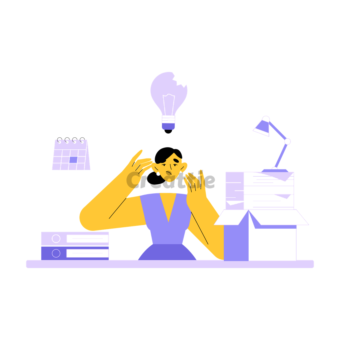 Download Workaholic animation in Lottie JSON