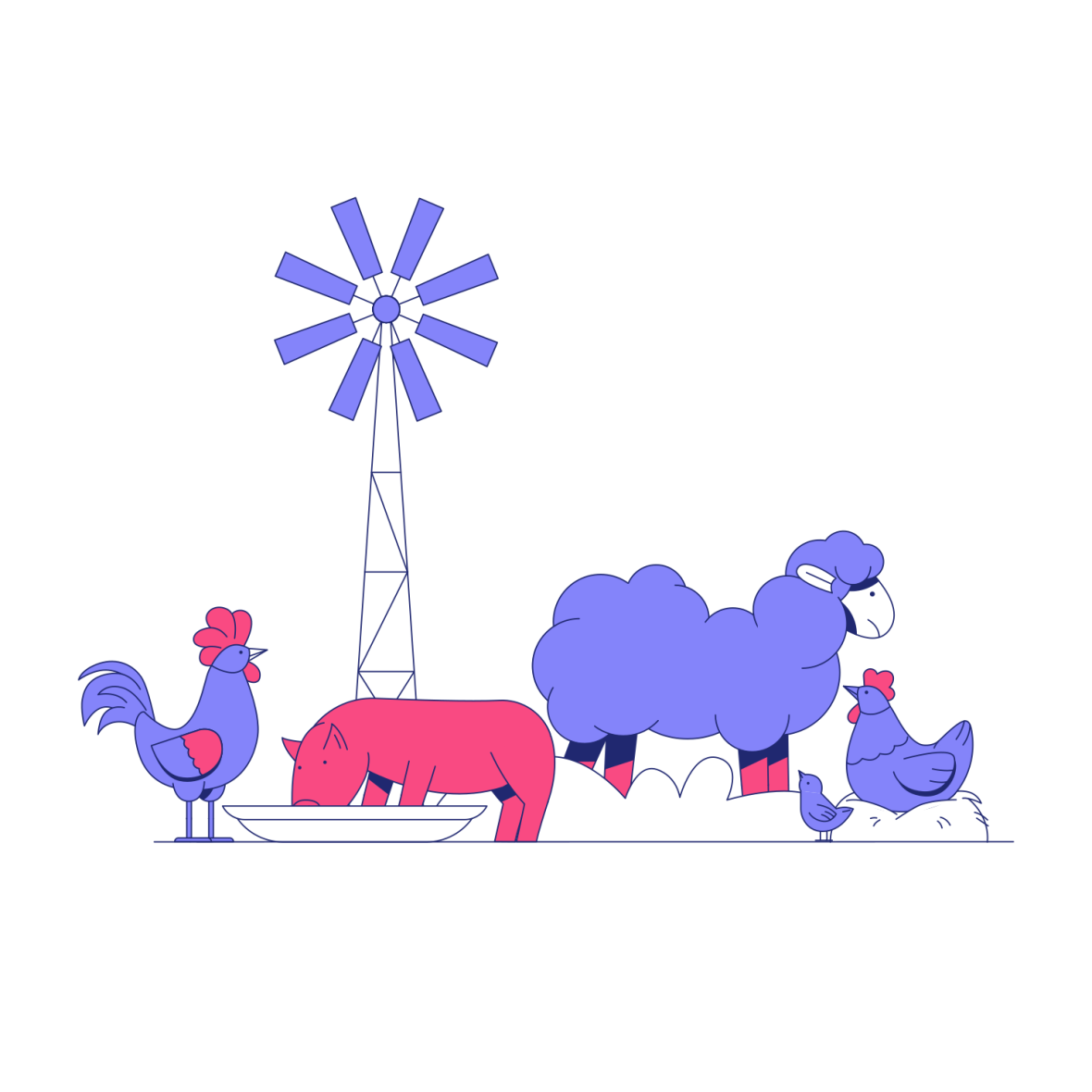 Download Domestic Animals animation in Lottie JSON