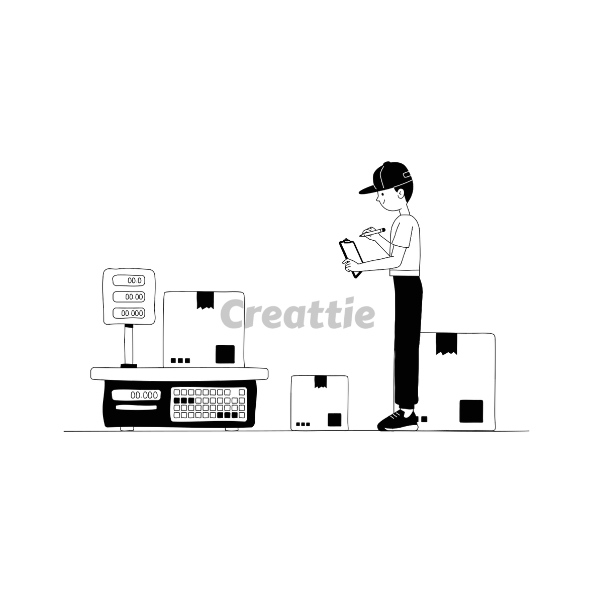 Download Warehouse Worker animation in Lottie JSON