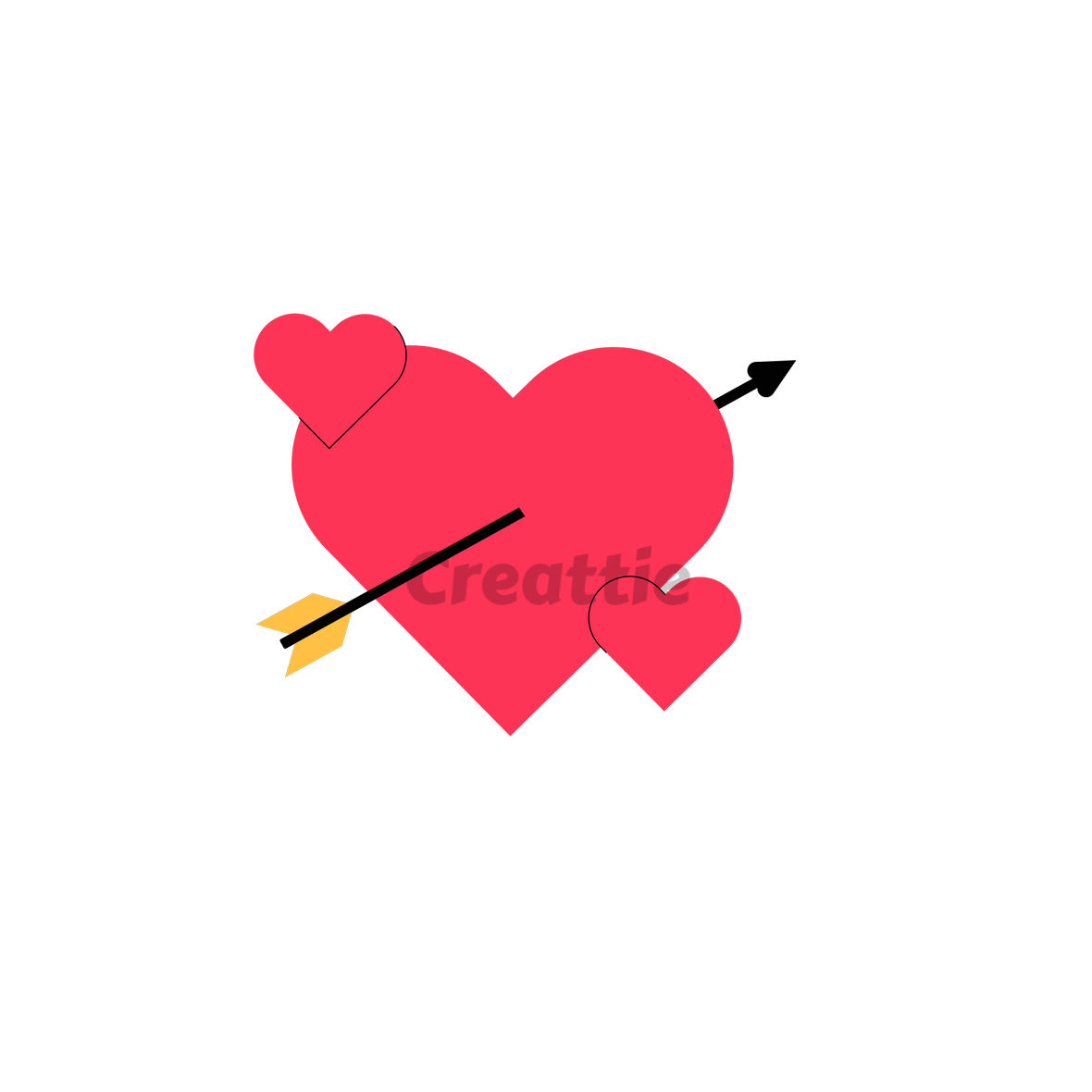 Download Pierced Heart animation in Lottie JSON