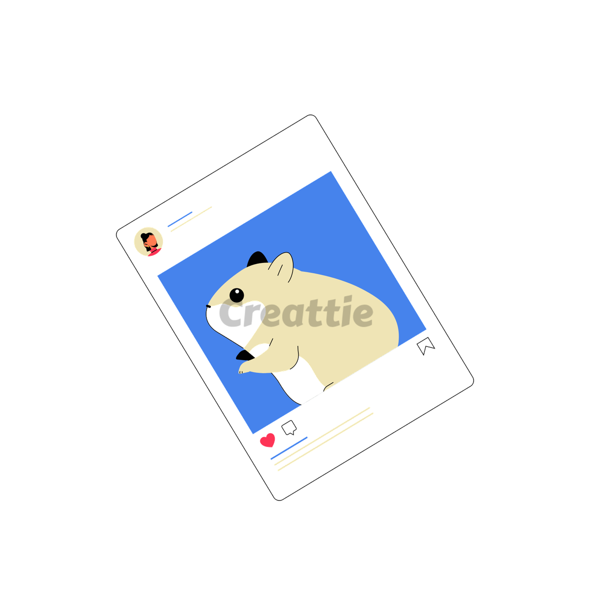 Download Pet Post animation in Lottie JSON