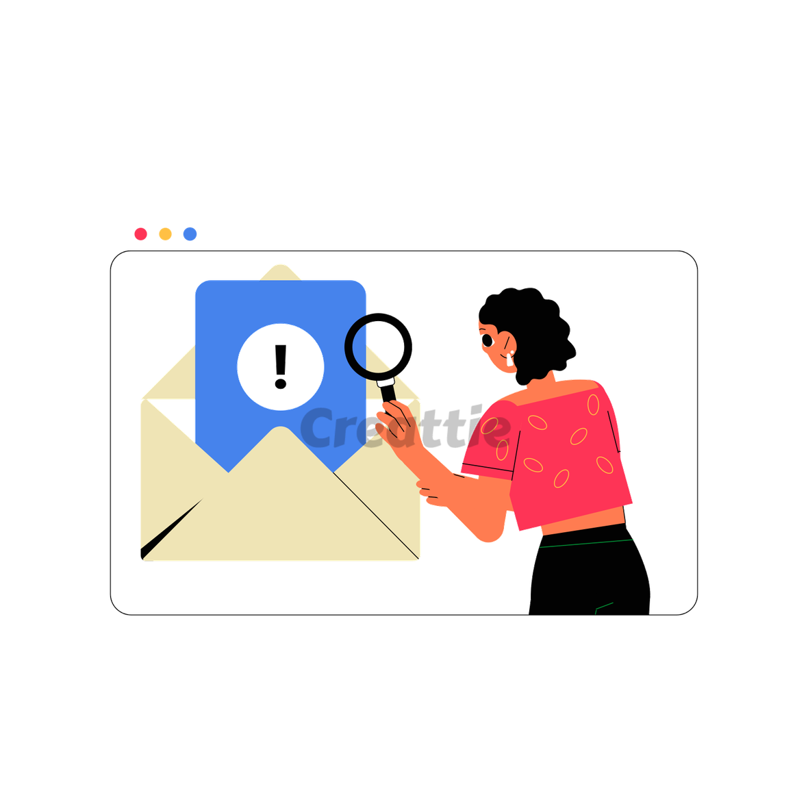 Download Warning Letter animation in Lottie JSON