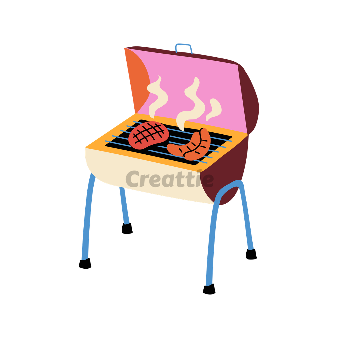 Download BBQ Grill animation in Lottie JSON