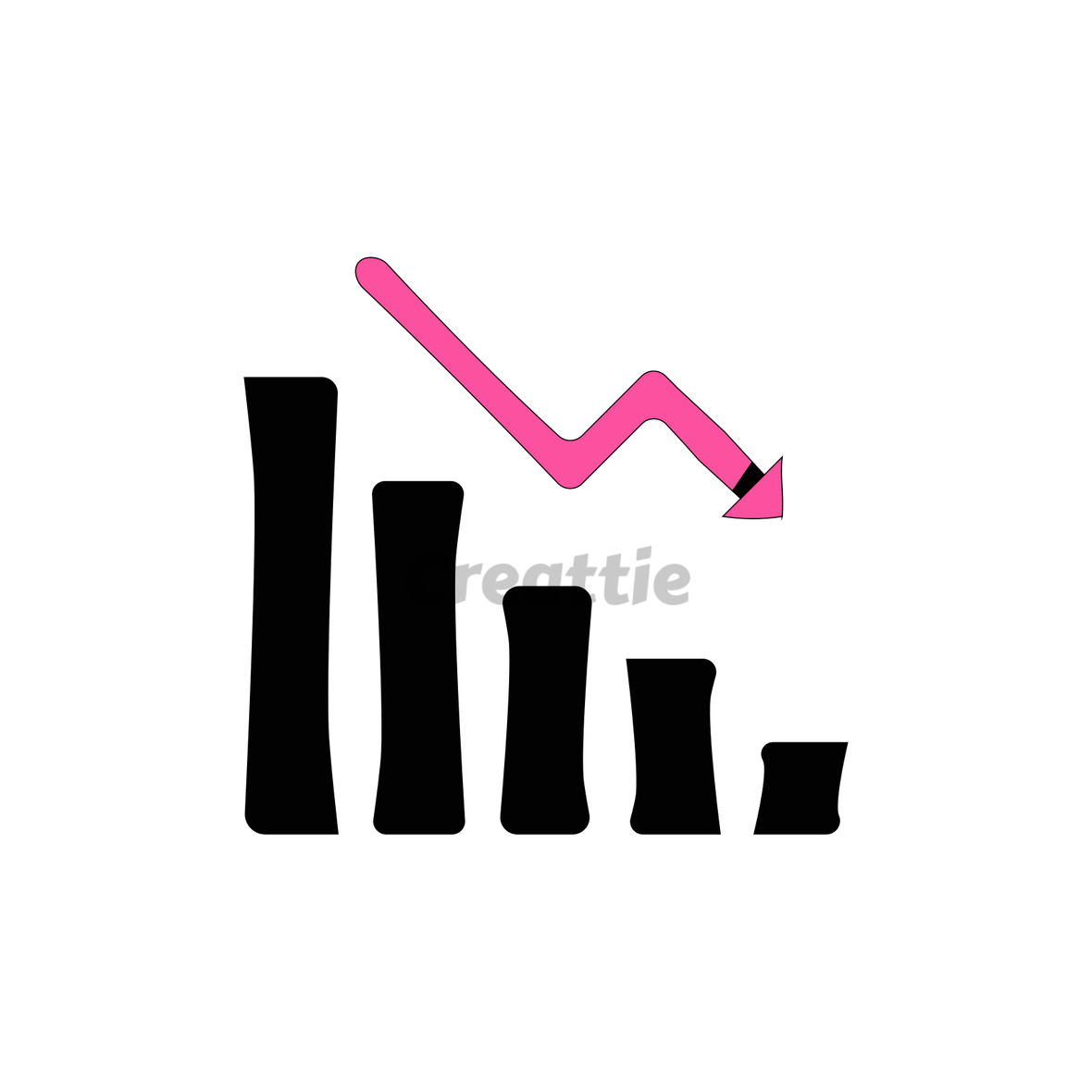 Download Downward Chart animation in Lottie JSON