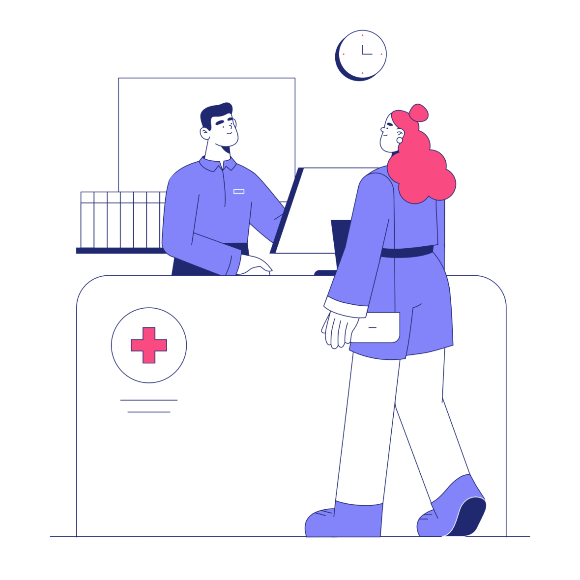 Download Hospital Registration animation in Lottie JSON