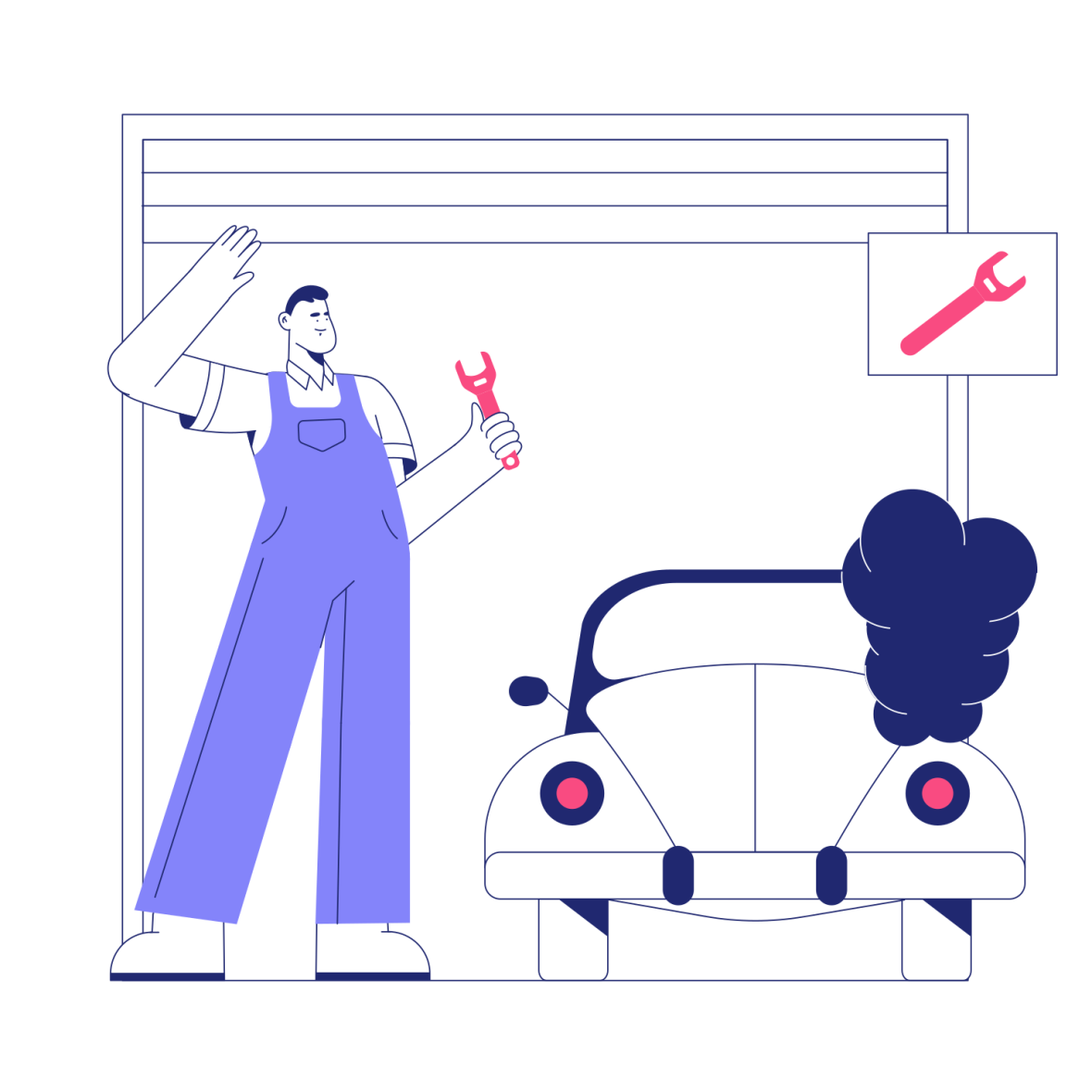 Download Car Repair animation in Lottie JSON