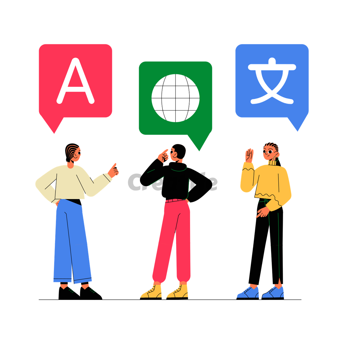 Download Linguistic Diversity animation in Lottie JSON