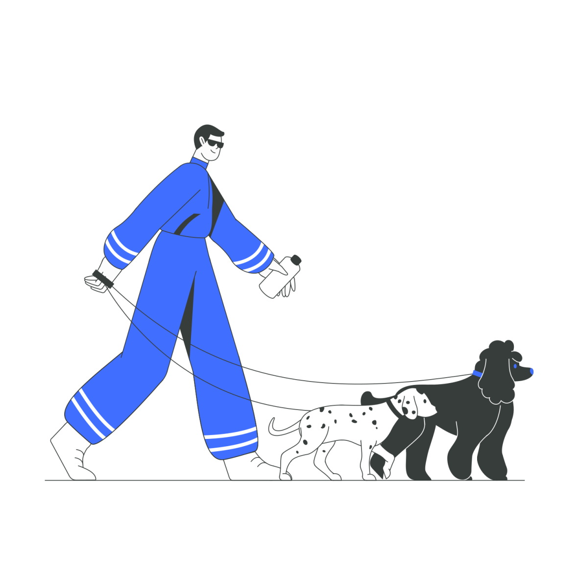 Download Dog Walking animation in Lottie JSON