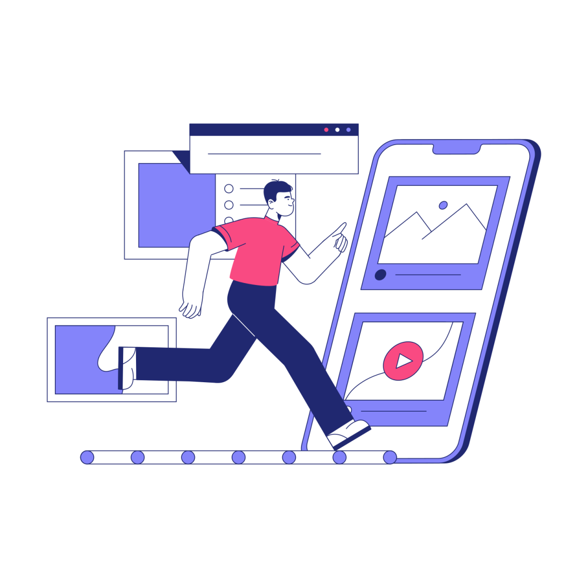 Download Scrolling Feed animation in Lottie JSON