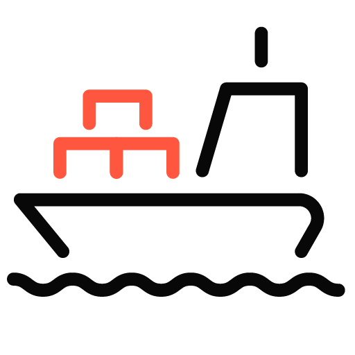 Download Cargo Ship animated Icons in JSON Lottie