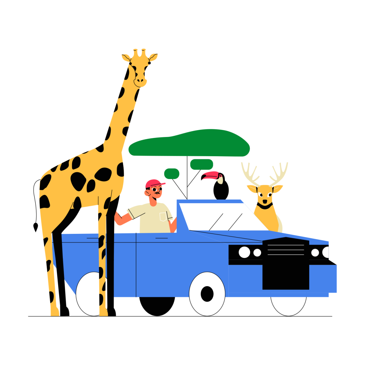 Download Animals Zoo animation in Lottie JSON