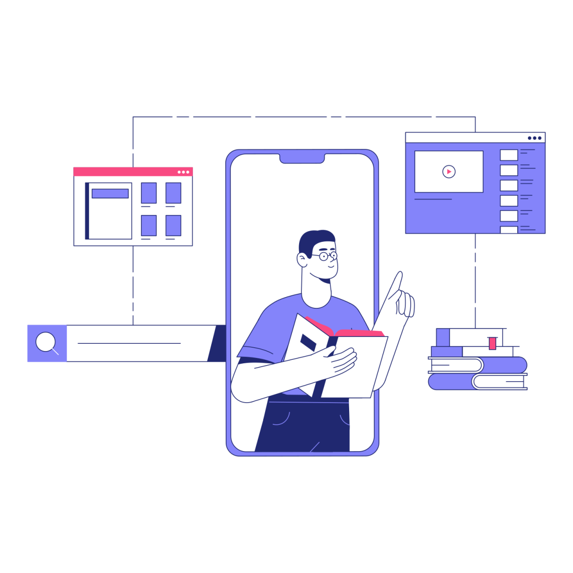 Download Learning Process animation in Lottie JSON
