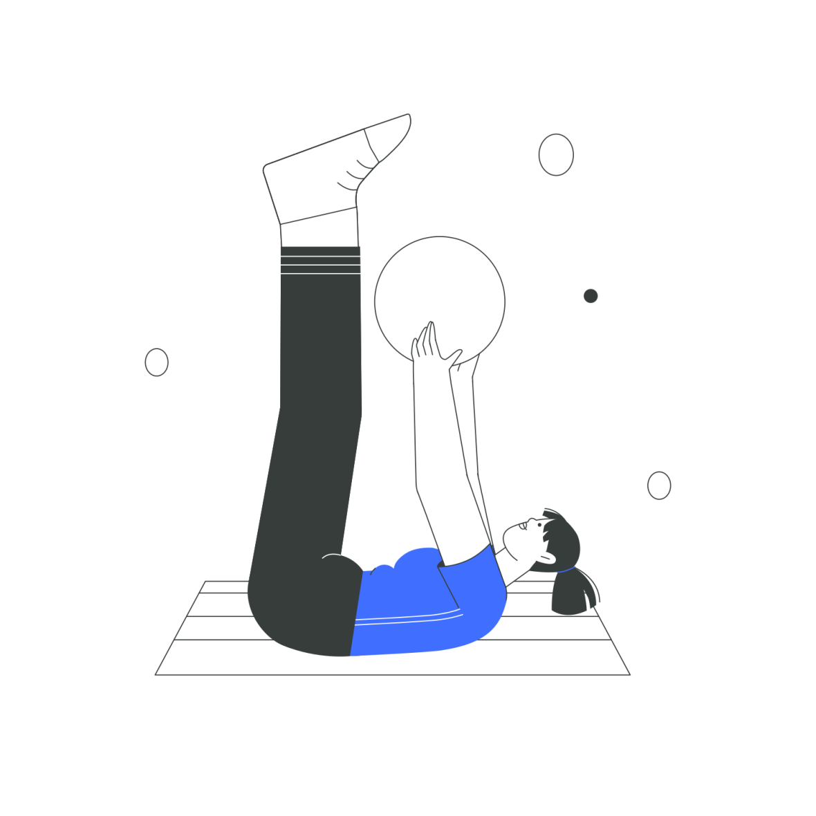 Download Medicine Ball Workout animation in Lottie JSON