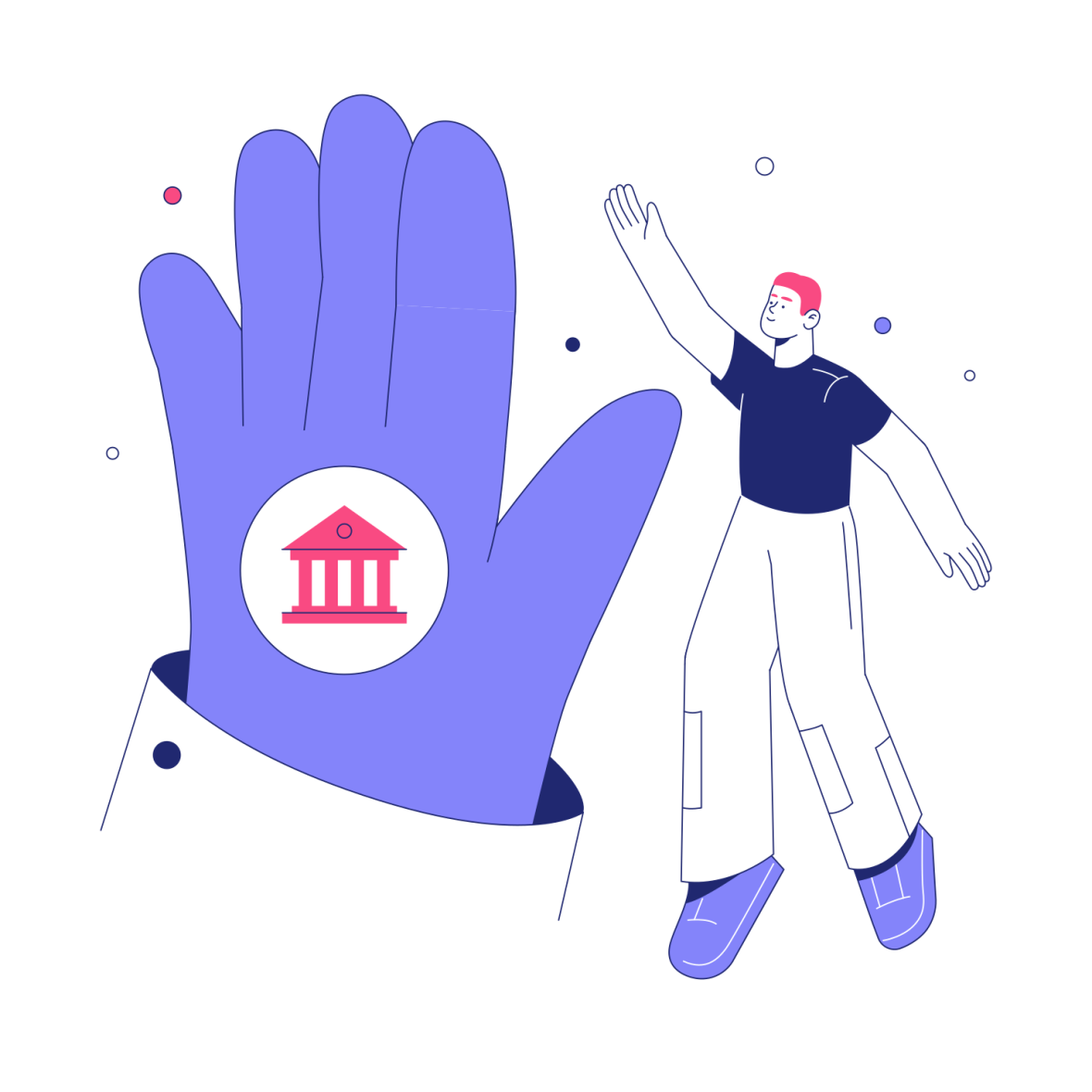 Download Cooperation With Bank animation in Lottie JSON