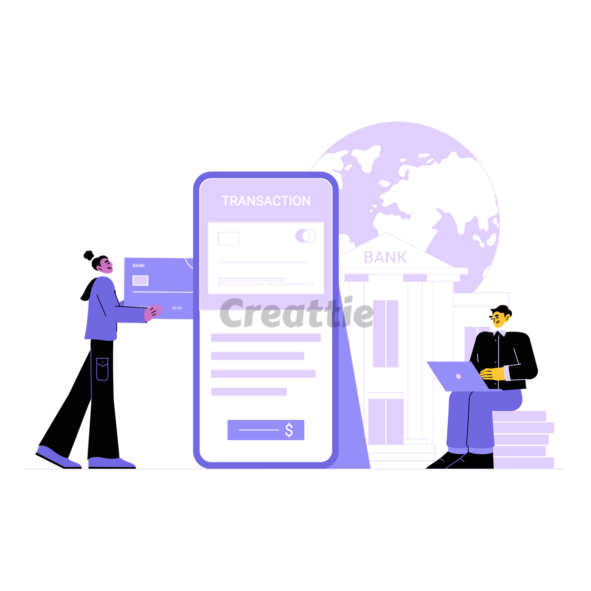 Download Mobile Banking animation in Lottie JSON