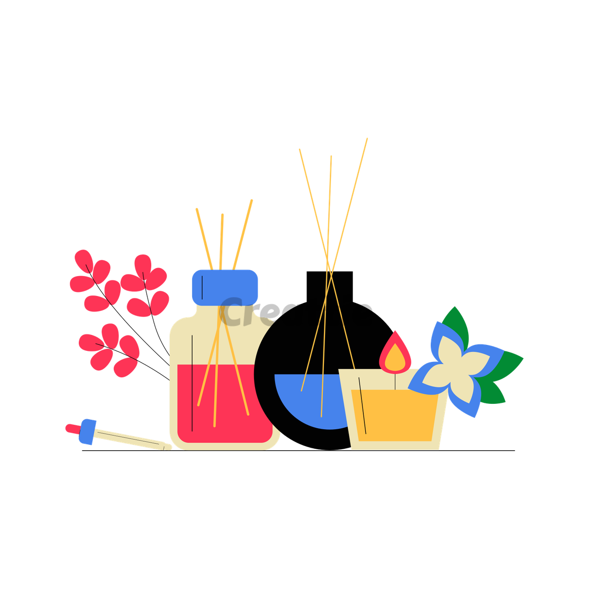 Download Aromatherapy animation in Lottie JSON