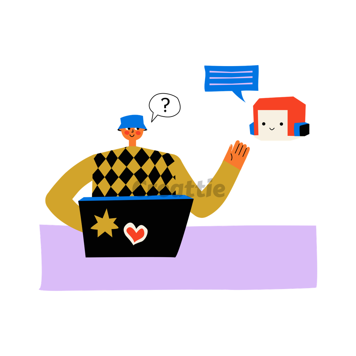 Download AI Chat animation in Lottie JSON