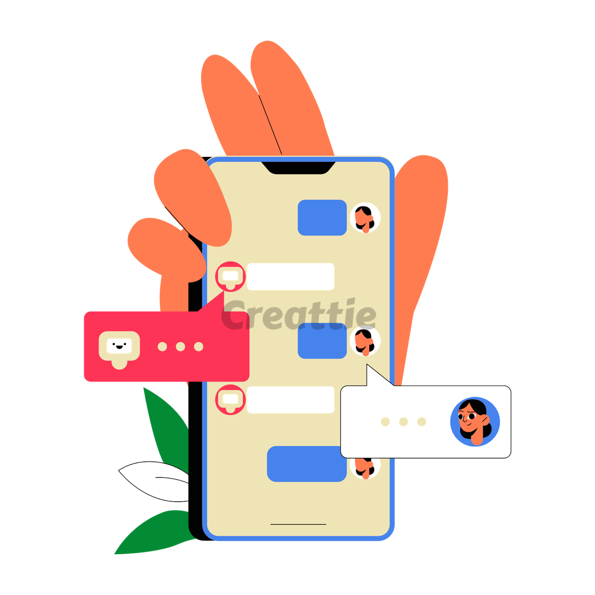 Download Chat Bot animation in Lottie JSON