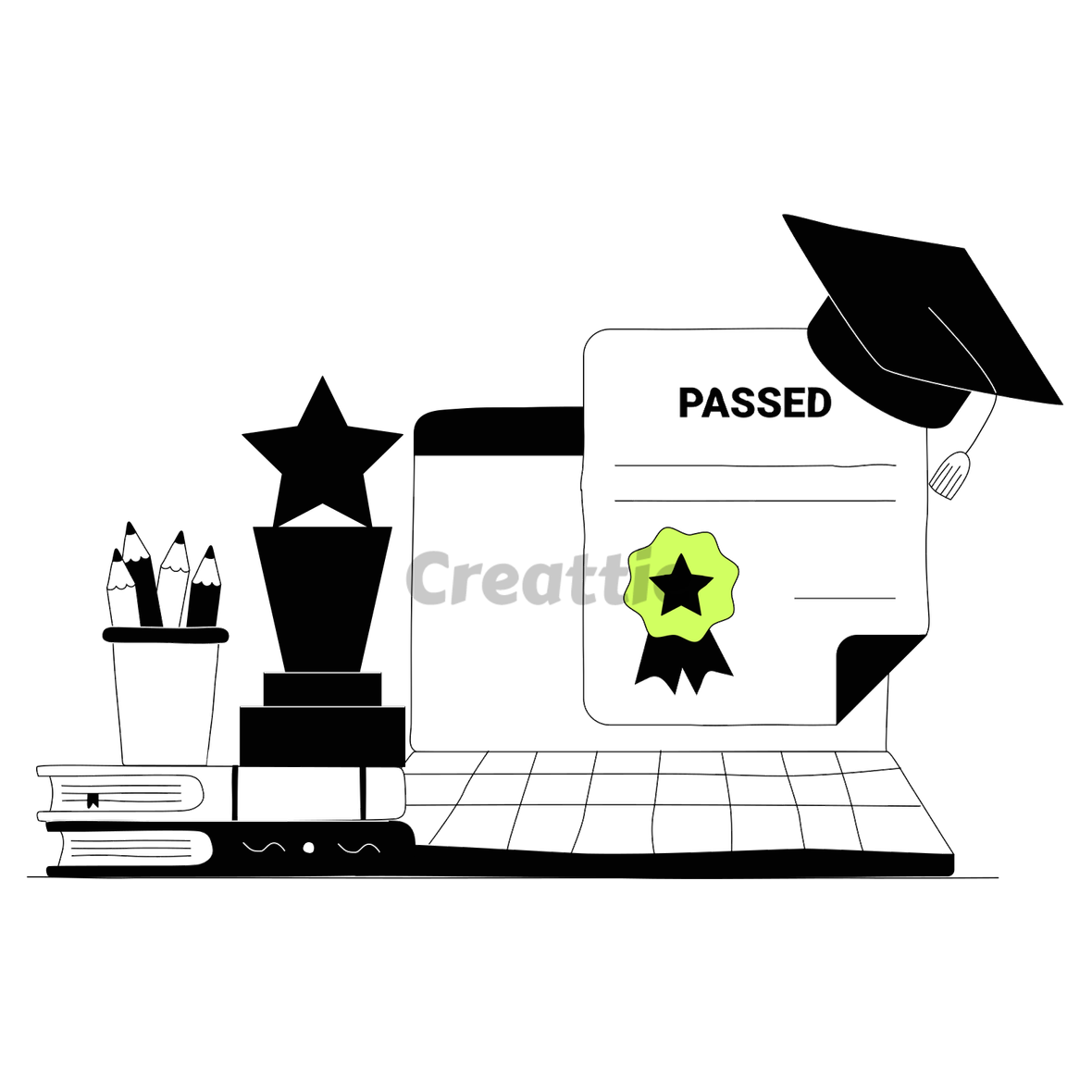 Download Graduation animation in Lottie JSON