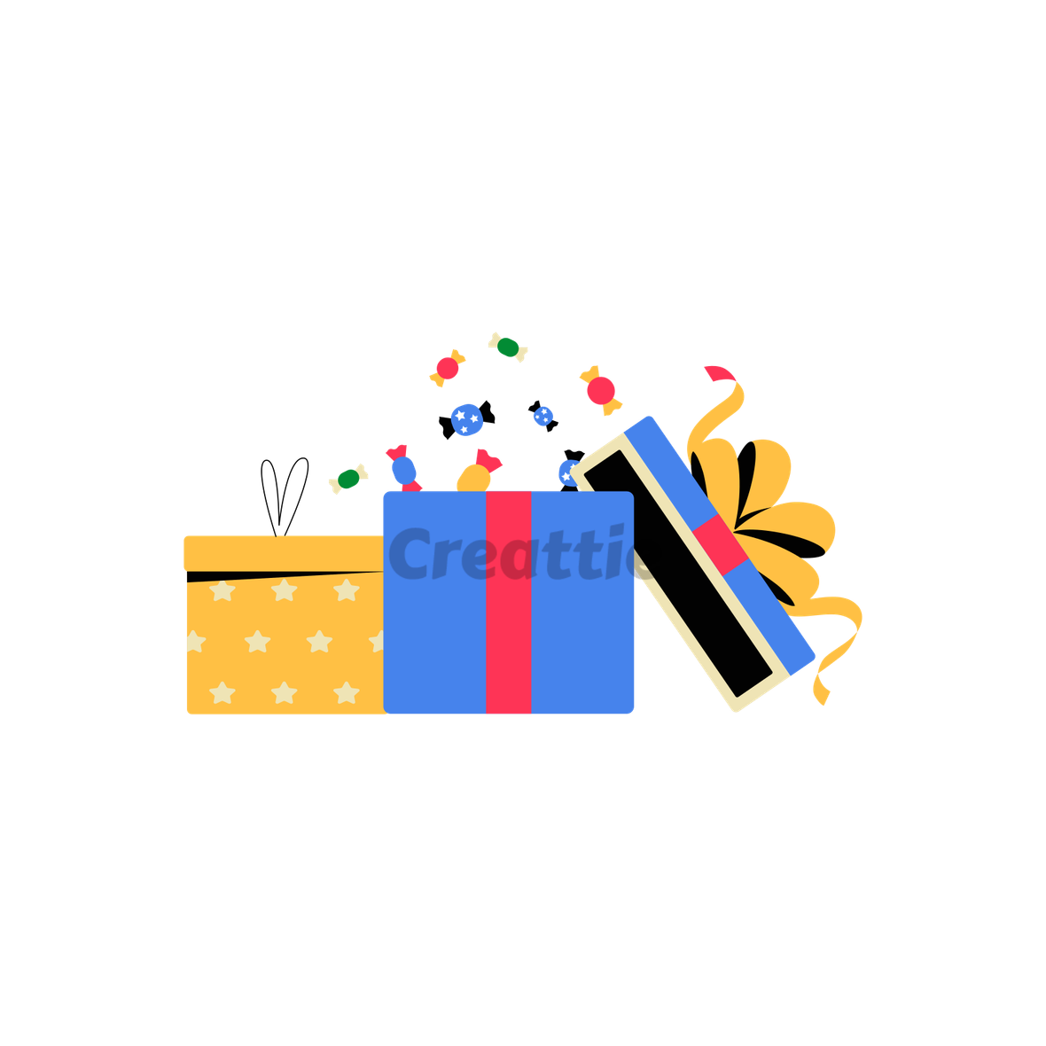 Download Present Boxes animation in Lottie JSON