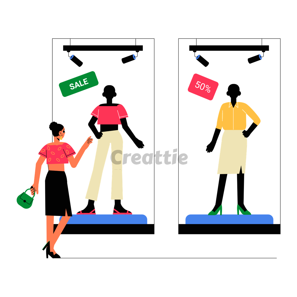 Download Clothing Store animation in Lottie JSON