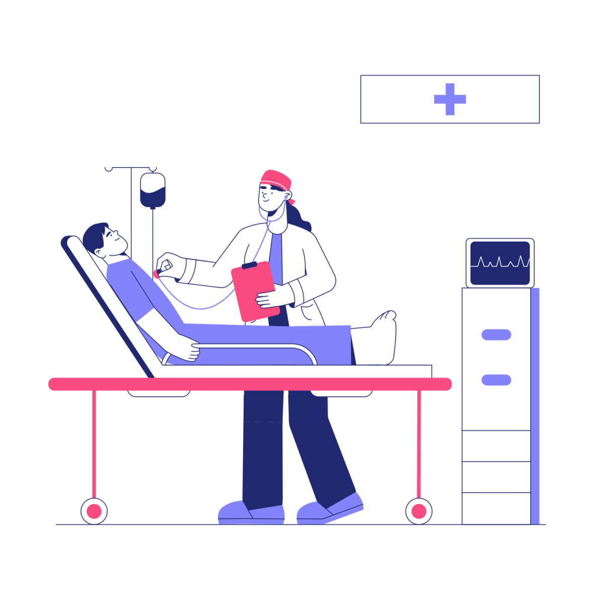 Download Medical Examination animation in Lottie JSON
