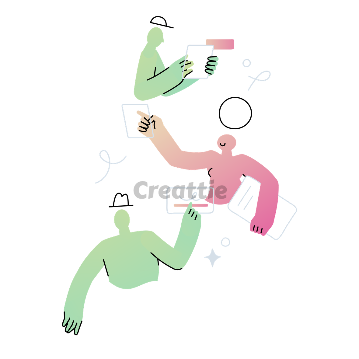 Download Helpdesk Operators animation in Lottie JSON