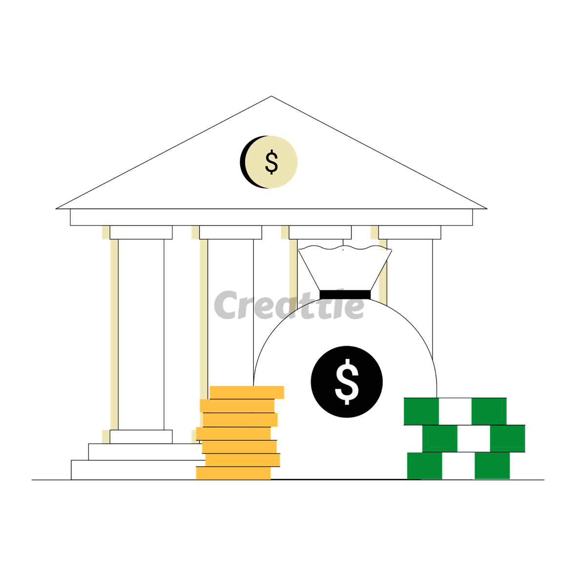 Download Bank Capital animation in Lottie JSON