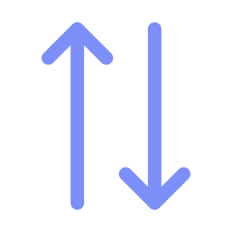 Download Up And Down Opposite Arrows animated Icons in JSON Lottie