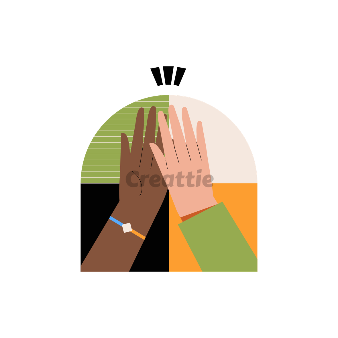 Download High Five animation in Lottie JSON