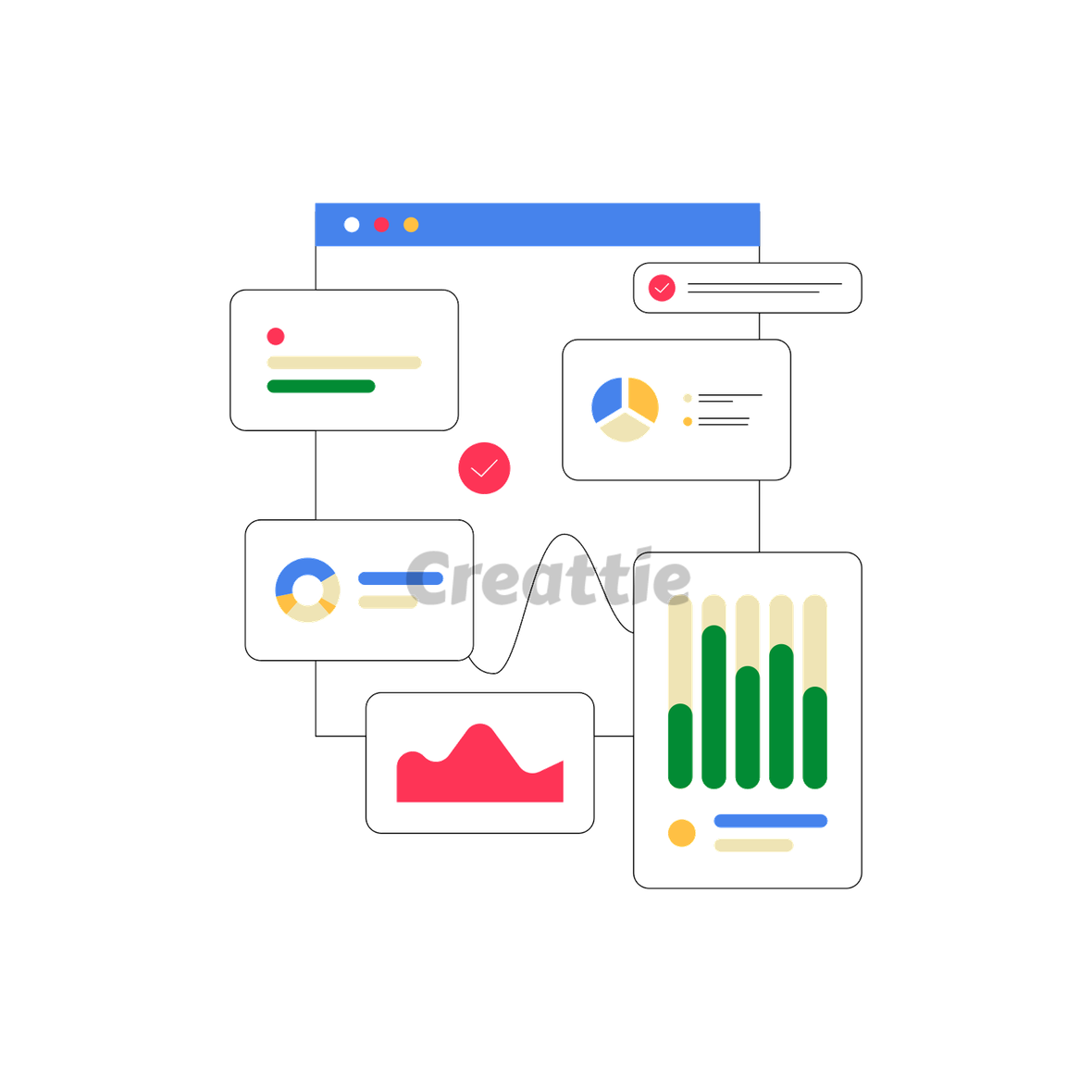 Download Data Analysis Diagram animation in Lottie JSON