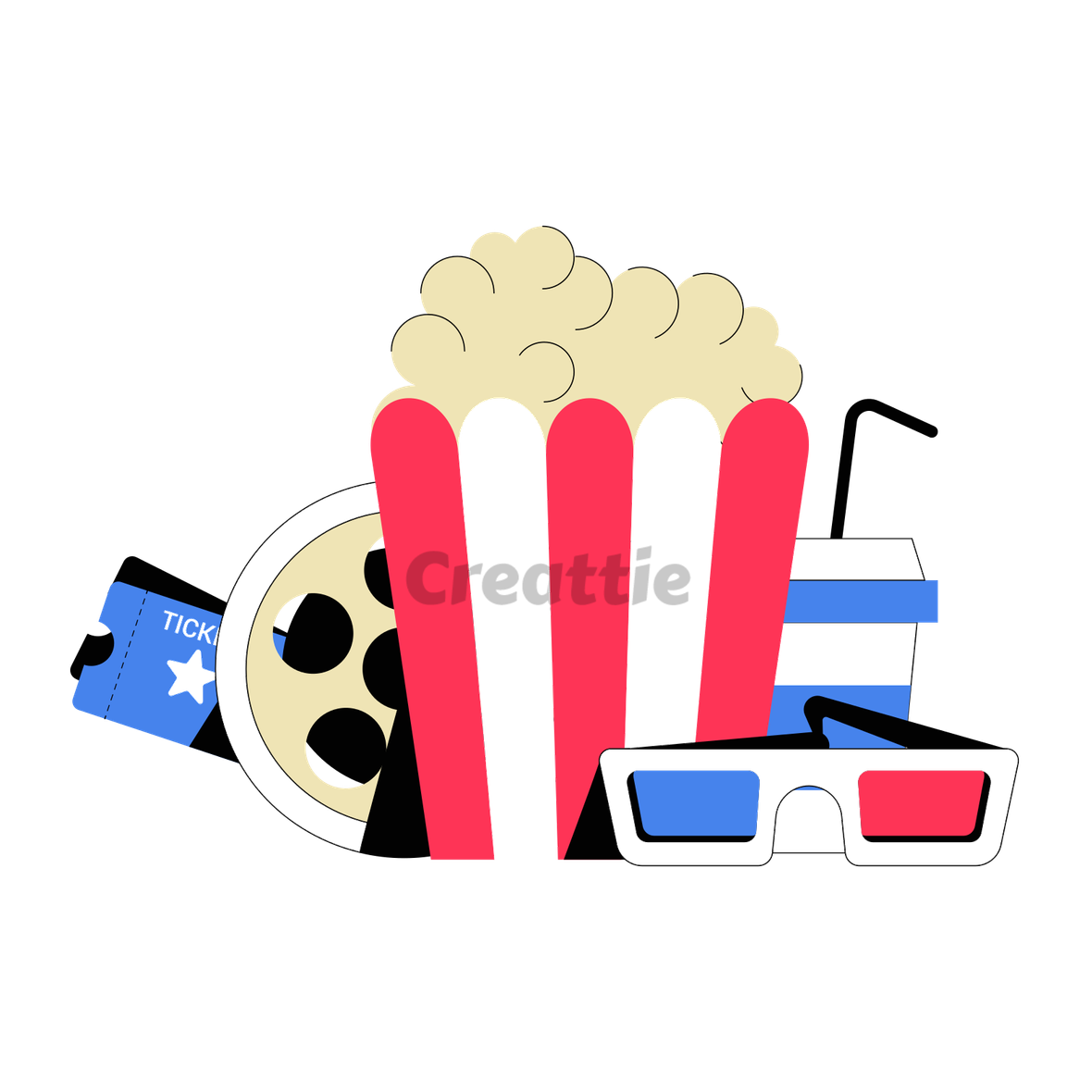 Download Movie Kit animation in Lottie JSON