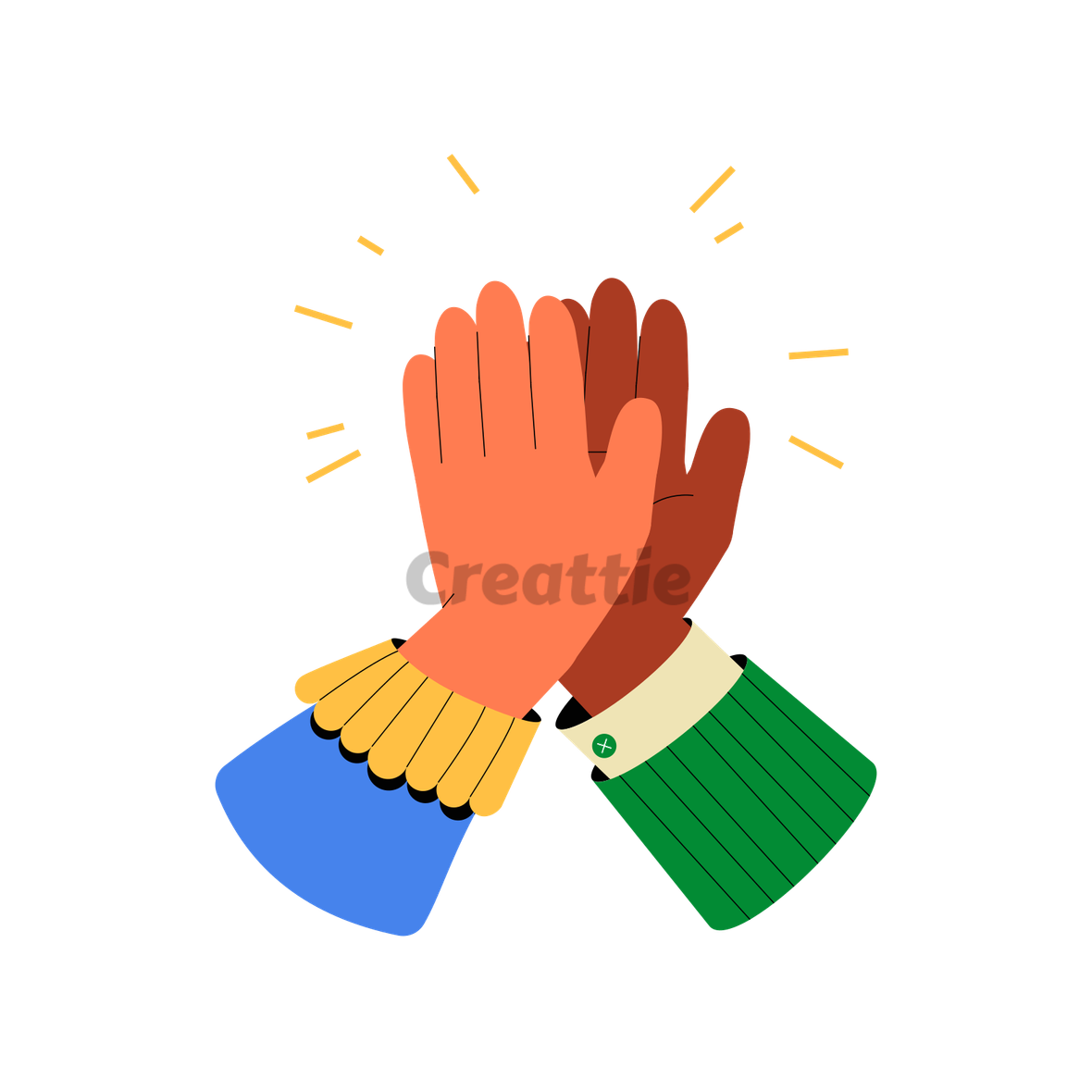 Download High Five animation in Lottie JSON