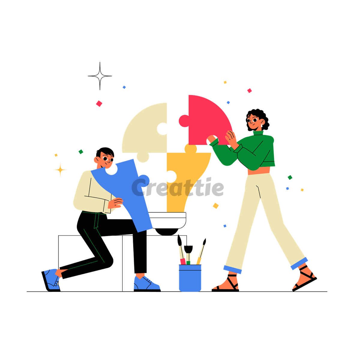 Download Creative Team animation in Lottie JSON