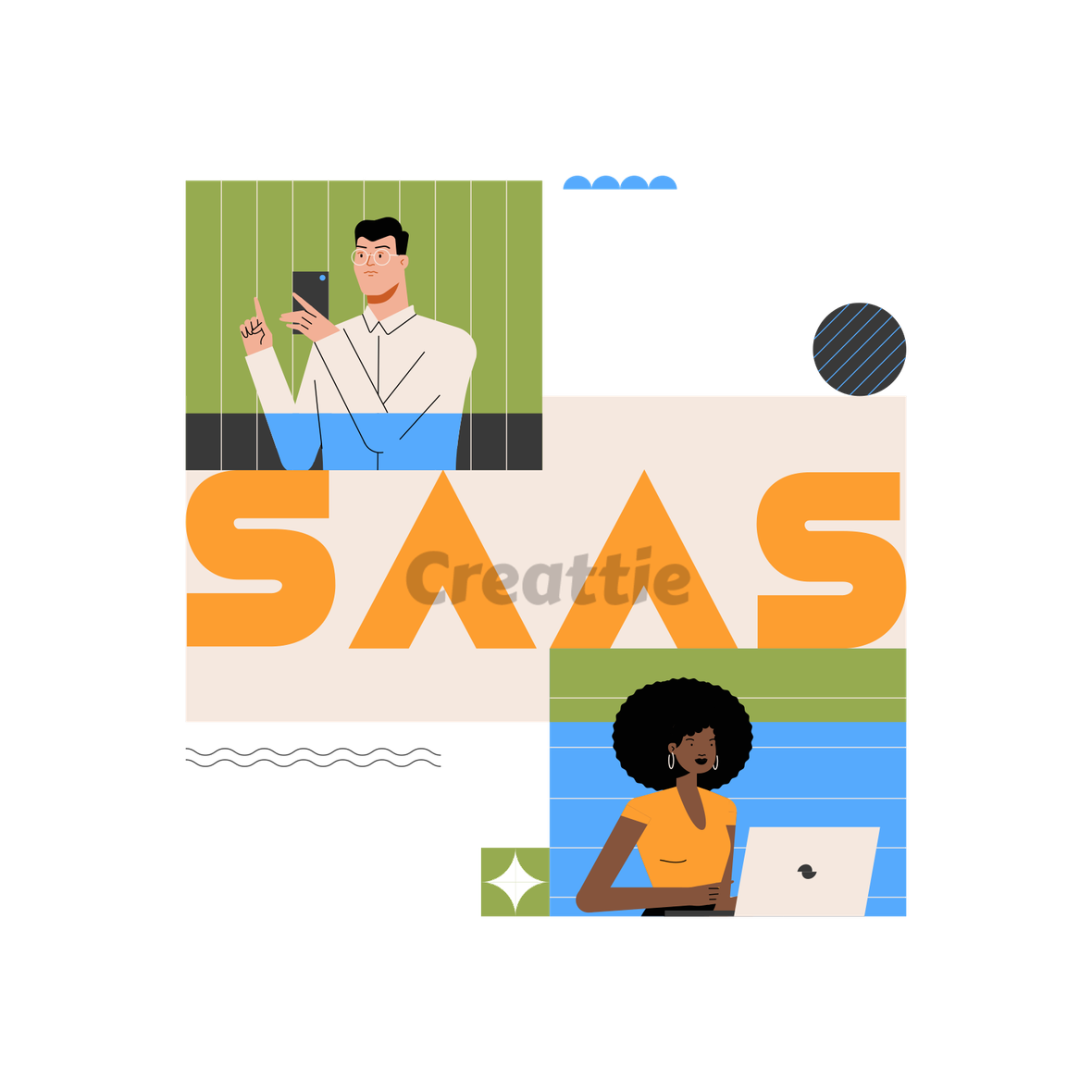 Download SaaS animation in Lottie JSON