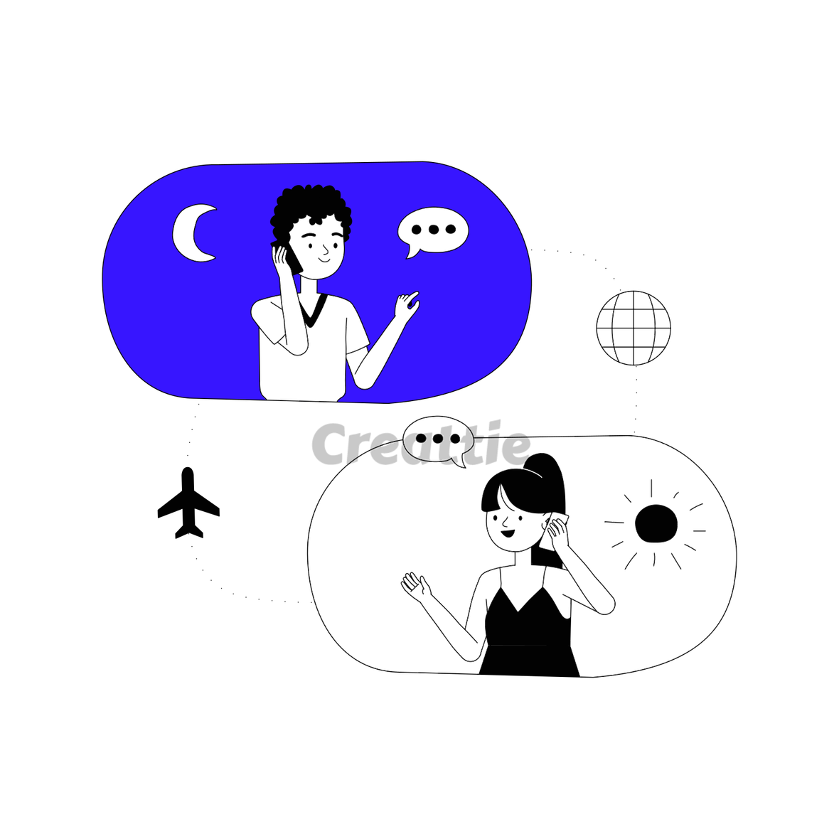 Download Phone Communication animation in Lottie JSON