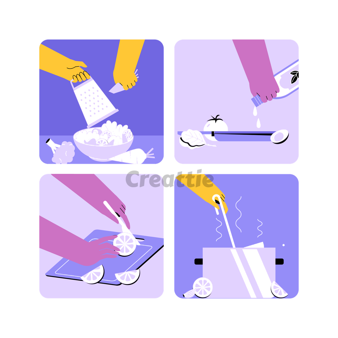 Download Preparing Food animation in Lottie JSON