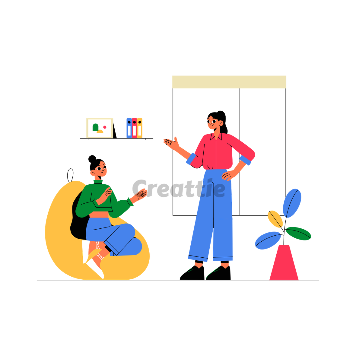 Download Brief Discussion animation in Lottie JSON