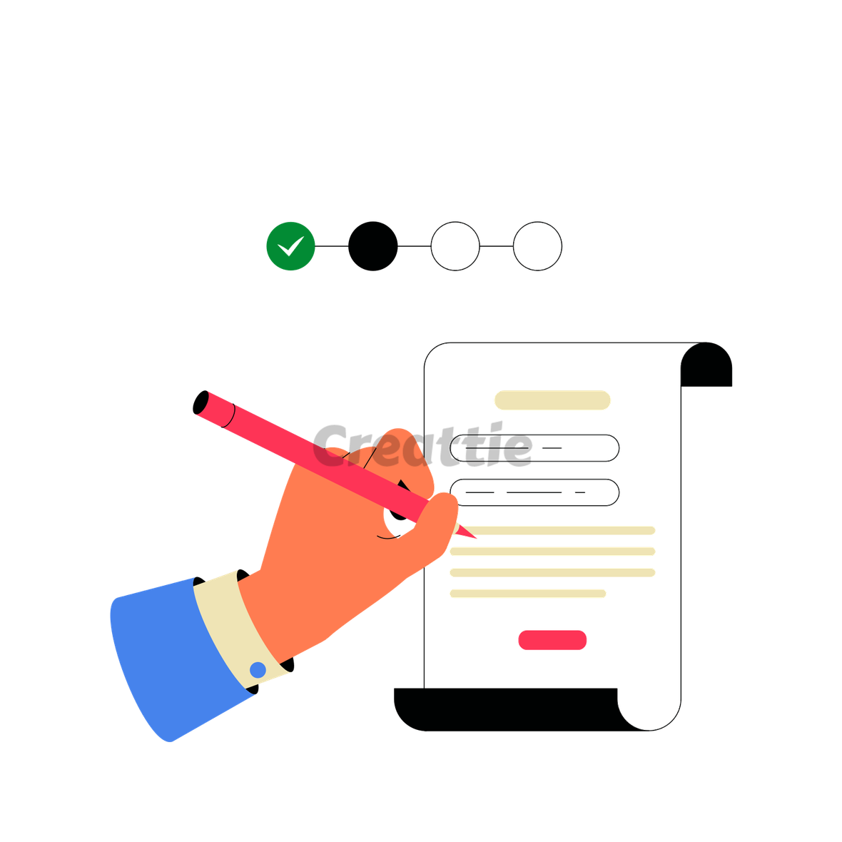 Download Fill Form animation in Lottie JSON