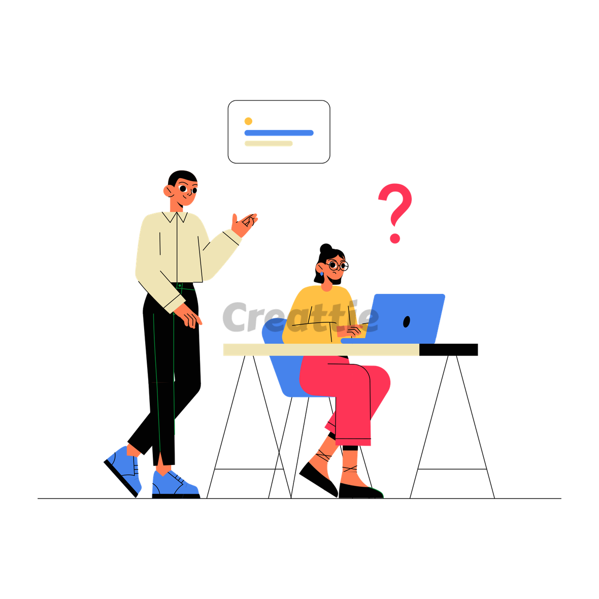 Download Colleague Support animation in Lottie JSON