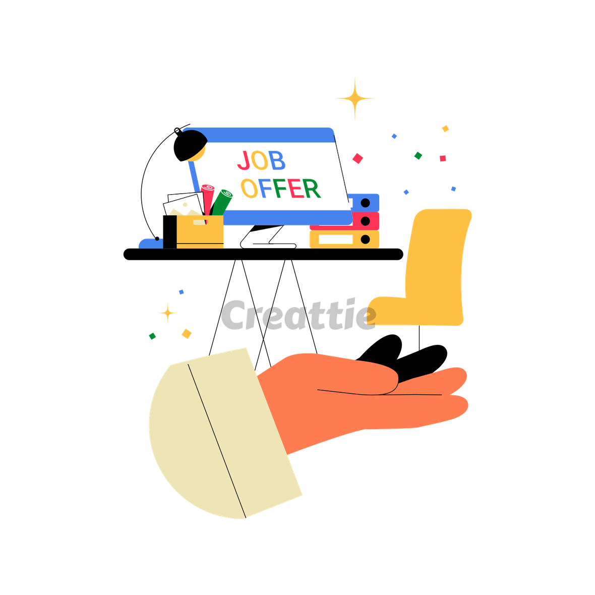 Download Job Offer animation in Lottie JSON