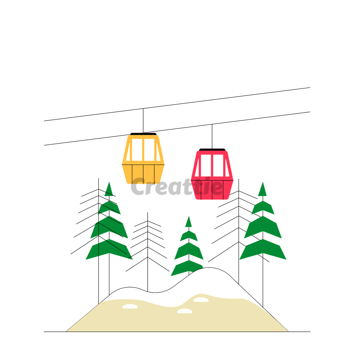 Download Cable Car animation in Lottie JSON