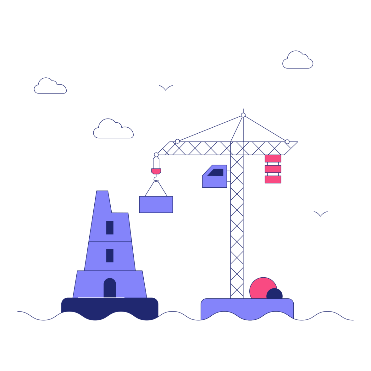 Download Construction Crane animation in Lottie JSON