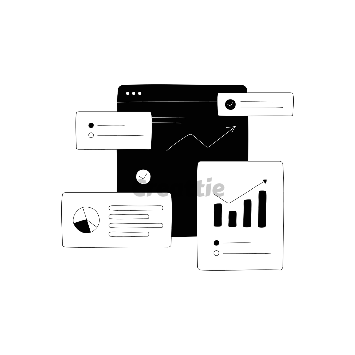 Download Data Analysis Diagram animation in Lottie JSON