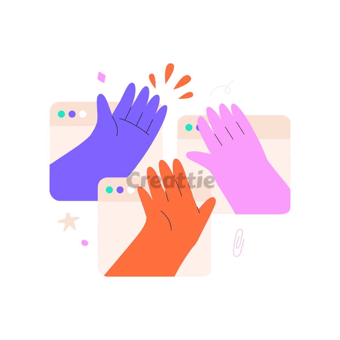 Download Digital High-Five animation in Lottie JSON