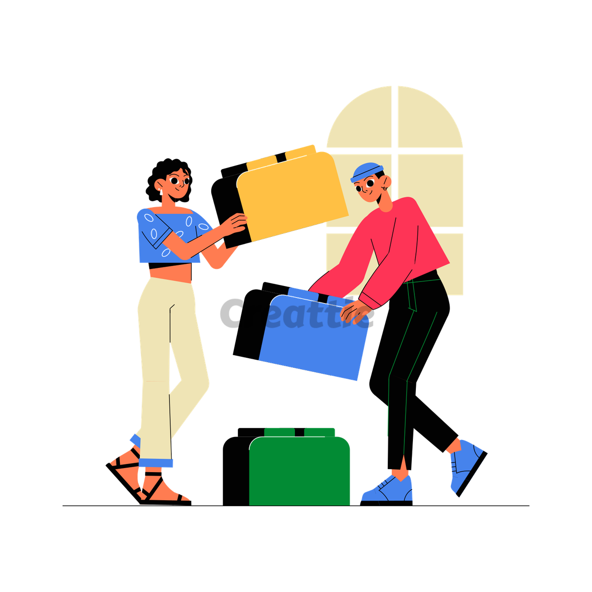 Download Group Work animation in Lottie JSON