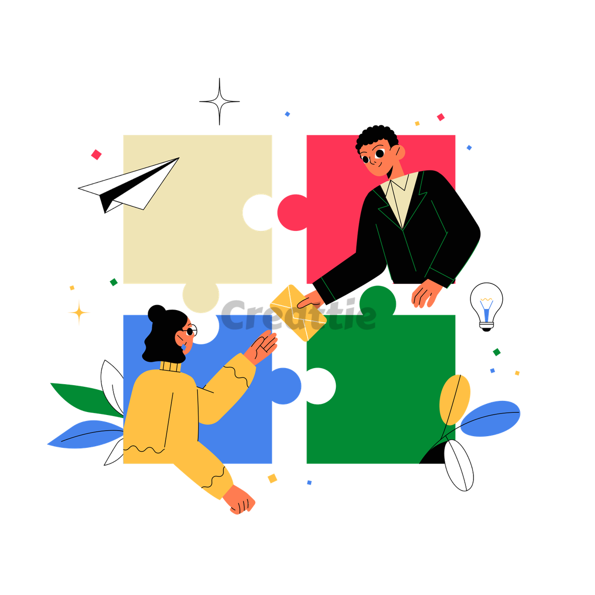 Download Team Communication animation in Lottie JSON